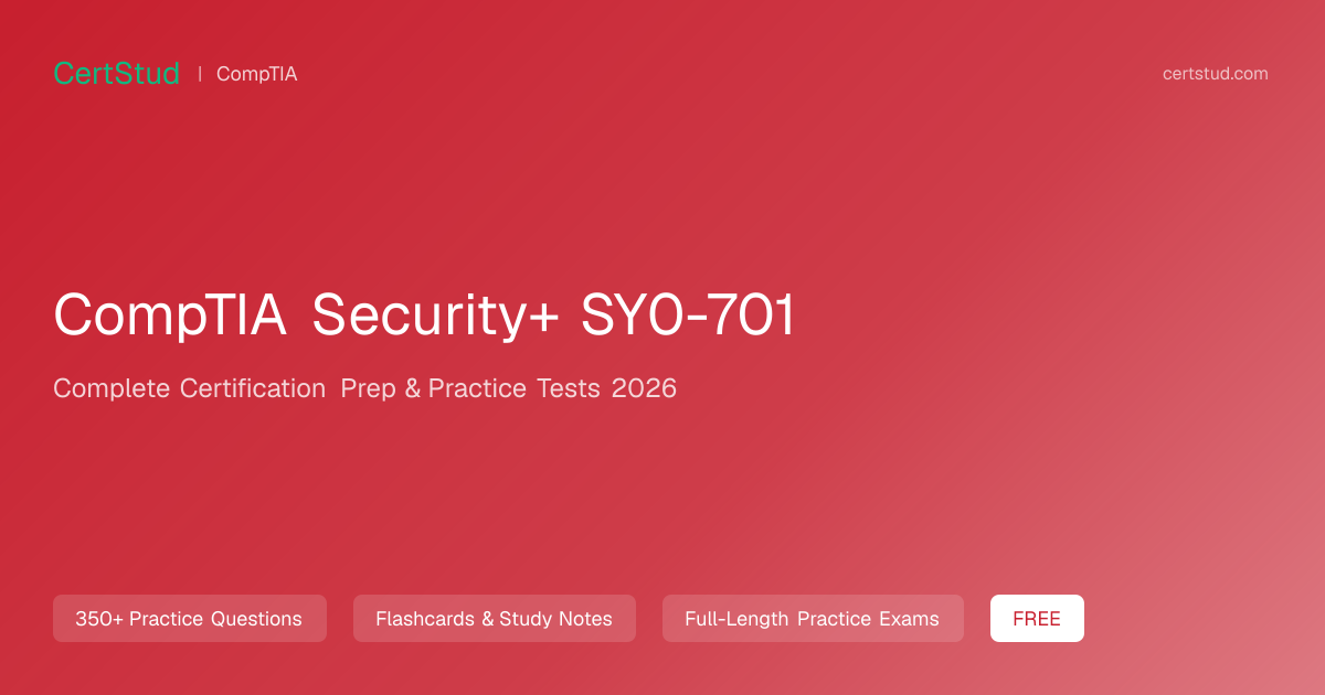 Security+ SY0-701 Study Notes [Free PDF] — All 5 Domains Covered